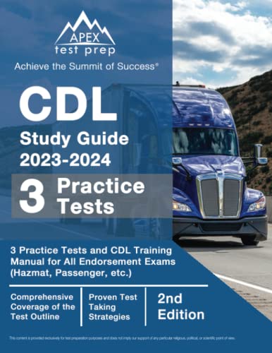 CDL Study Guide 2023-2024: 3 Practice Tests and CDL Training Manual ...