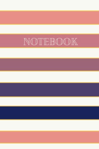 Chic Stripes Notebook: 6x9 Colorful Notebook/Journal by Kinder ...
