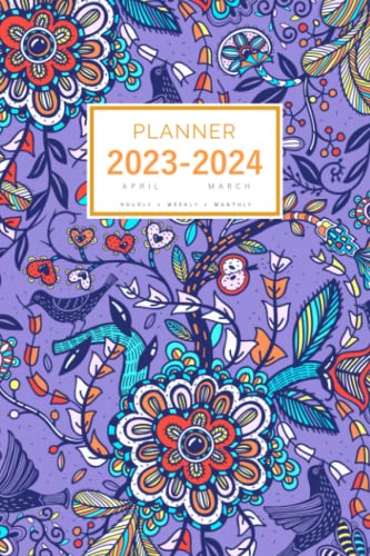 Planner 2023-2024: 6x9 Medium Notebook Organizer with Hourly Time Slots ...
