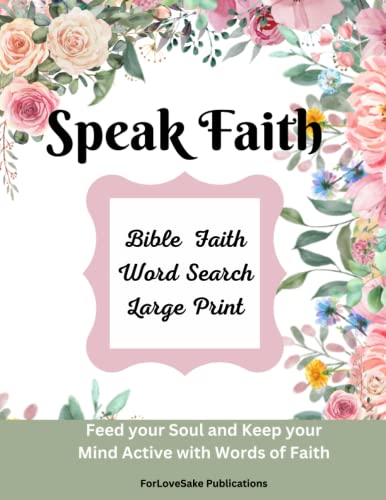 SPEAK FAITH BIBLE WORD SEARCH PUZZLE ACTIVITY BOOK FOR TEENS AND ADULT ...