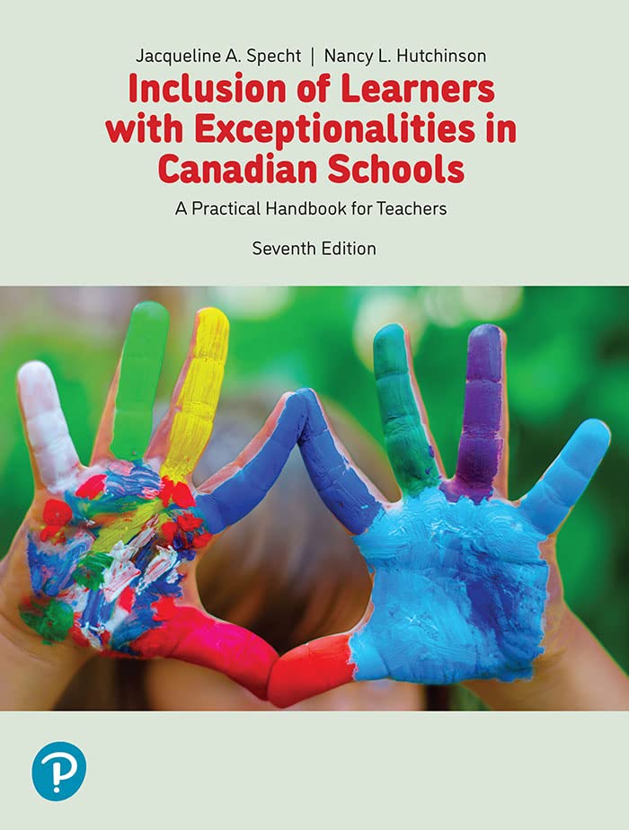 Inclusion of Learners with Exceptionalities in Canadian Schools: A ...