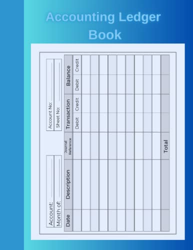 Accounting Ledger Book: Simple General Accounting Ledger Log Book for ...