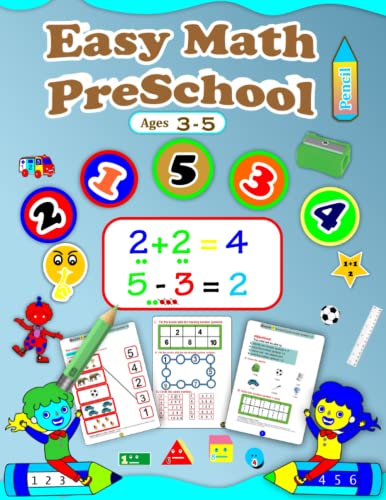 EASY MATH PRESCHOOL: Preschool math workbook for toddlers,kindergarten ...