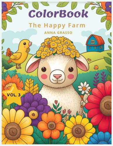 The Happy Farm - A Colorful Coloring Book for Children: For Kids age 2 ...