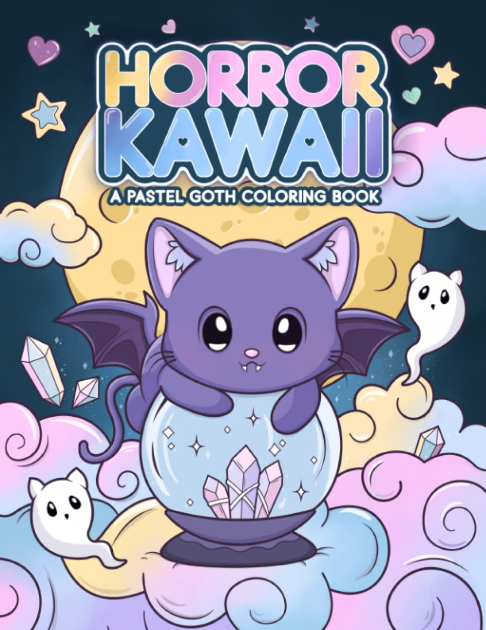 Horror Kawaii: A Pastel Goth Coloring Book: Cute & Creepy Gothic Chibi ...