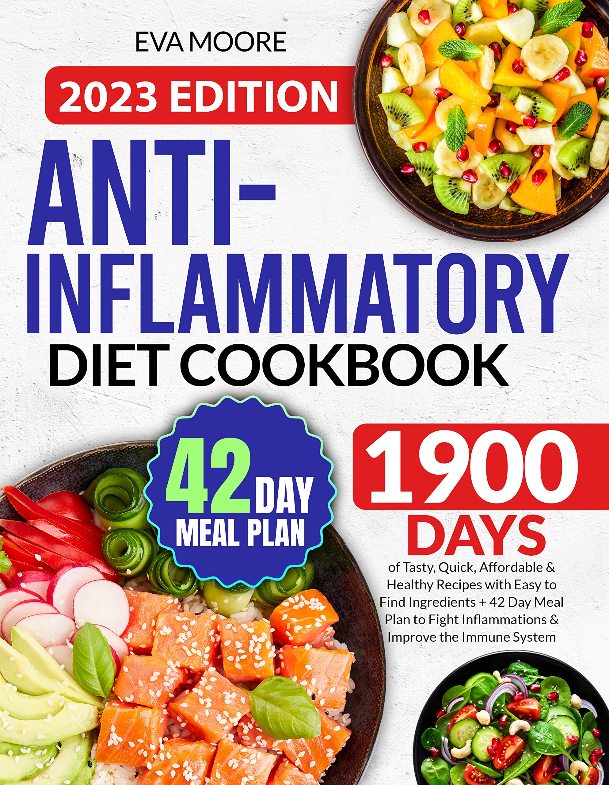 Anti-Inflammatory Diet Cookbook : 1900 Days of Tasty, Quick, Affordable ...
