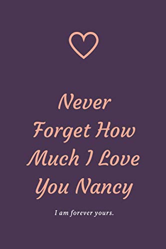 Never Forget How Much I Love You Nancy: Funny Valentine's Day Gifts for ...