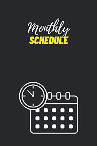 Monthly Schedule: Monthly Schedule For Teachers And students / 6*9 ...