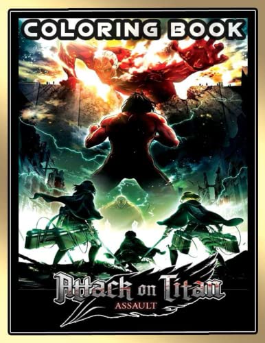 Attack On Titan Coloring Book: Anime Coloring Book "AOT" For Adults And ...