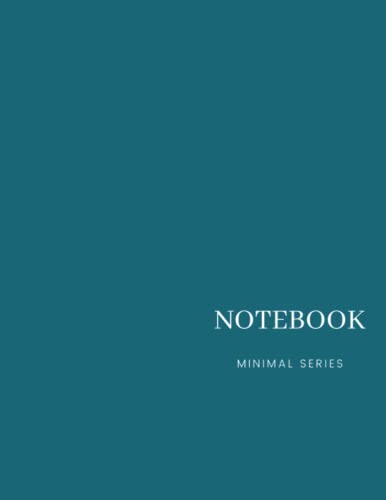 Minimal Series: Lined Notebook 3 (8.5 x 11) - 108 Pages: Minimal Design ...