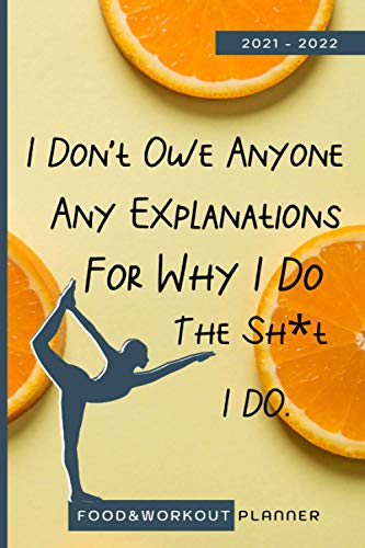 Workout Planner Food Journal: Daily Meal Planner 2021 For Women ...