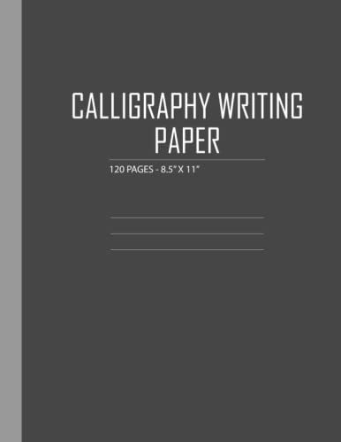 Calligraphy Writing Paper: 120 sheet pad, calligraphy practice paper ...