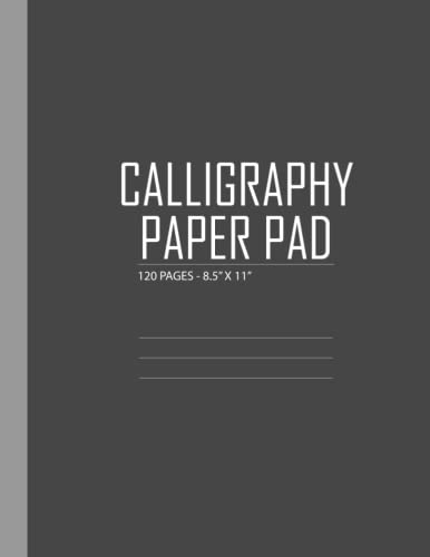 Calligraphy Paper Pad: 120 sheet pad, calligraphy practice paper and ...