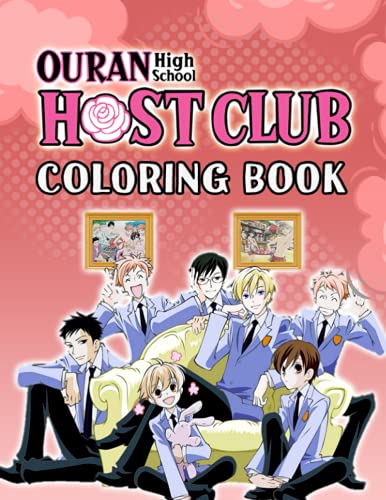 Ouran High School Host Club Coloring Book: Great Gifts For Ouran High ...