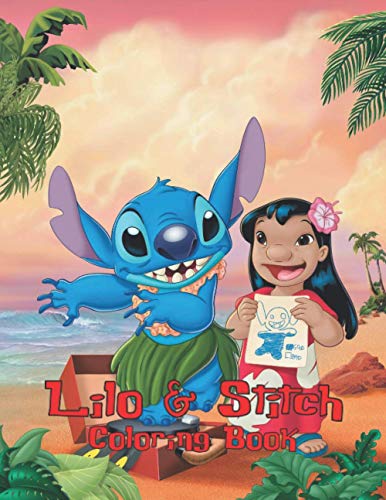 Lilo & Stitch Coloring Book: 100+coloring pictures for kids and adults ...