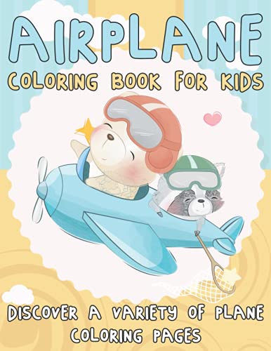 Airplane Coloring Book For Kids: Amazing Airplanes Coloring Book For ...