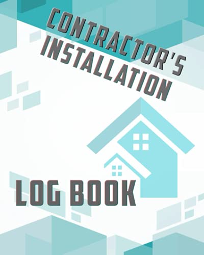 Contractor's Installation Log Book: Job Record Book With 70 job ...