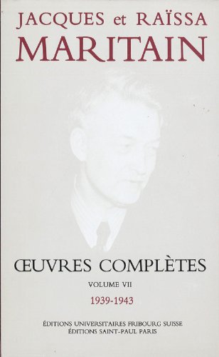 Oeuvres complètes Maritain VII by Jacques Maritain | Goodreads