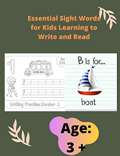 Essential Sight Words for Kids Learning to Write and Read: Learn, Trace ...