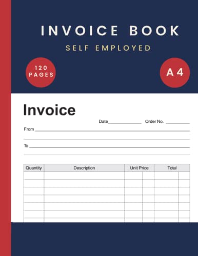 Invoice Book Self Employed A4: Personalised Invoice Book for Self ...