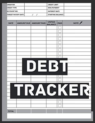 Debt Tracker: Simple Debt Tracker Book And Organizer Record All Your ...