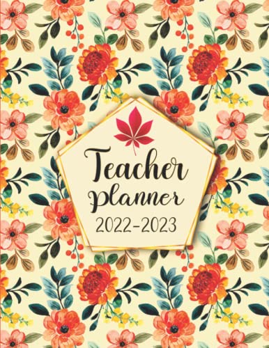 Teacher Planner 2022-2023: Weekly And Monthly Lesson Planner For ...