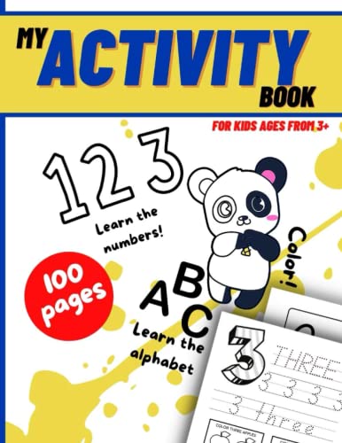 My Activity Book: Handwriting Practice Activity Book For Kids Ages From ...