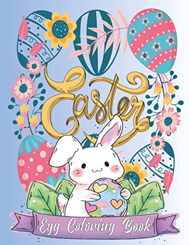 Easter egg coloring book: perfect coloring book 50 images of patterned ...