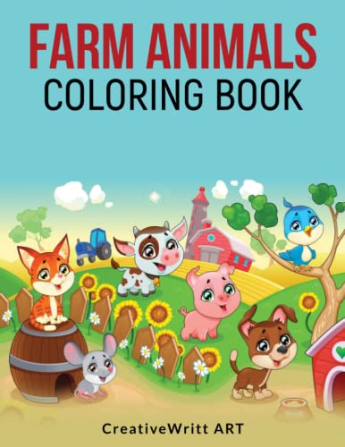 Farm Animals Coloring Book: Learn About Your Favorite Animal by ...