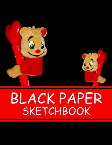 Black Paper Sketchbook For Kids: 150 High Quality Black Pages For ...