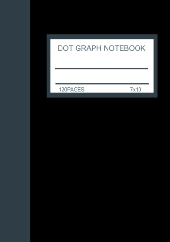 Dot Graph Notebook: Black Dotted Notebook. Grid paper. Subtle but ...