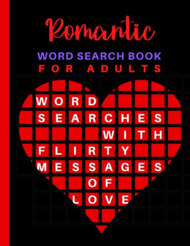 Romantic Word Search Book For Adults: Word Searches with Flirty ...