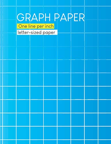 GRAPH PAPER One line per inch letter-sized paper: 150 Pages, Size 8 ...