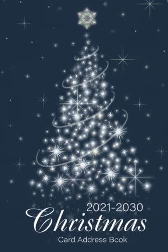 Christmas Card Address Book: Christmas Trees Cover | Ten Year Address ...