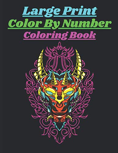 Large Print Color By Number Coloring Book: Large Print Big Color By ...