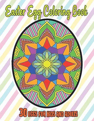 Easter Egg Coloring Book: 30 Eggs for Kids and Adults by Loveable ...