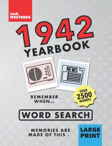 1942 Yearbook Word Search: Memories Are Made Of This With Over 2,500 ...