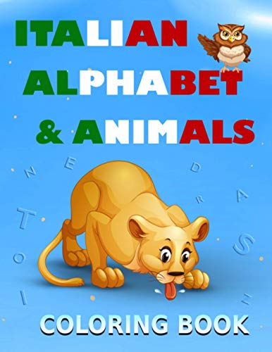 Italian alphabet and animals coloring book: Fun with alphabet and ...