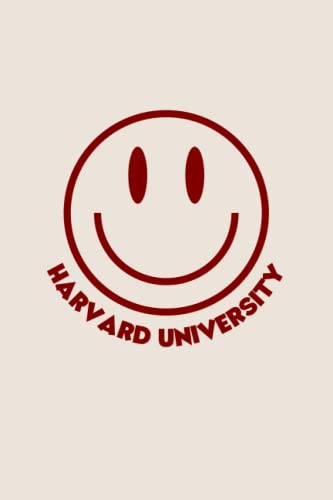 Harvard University Notebook: Trendy Smiley Design RED | Ruled & Lined ...