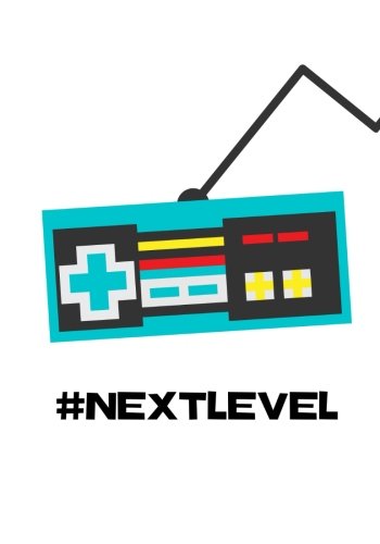 Next Level: Video Game Notebook Journal, 100 Pages Ruled, Snowman White ...