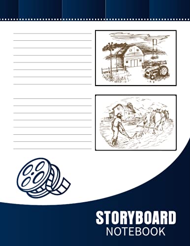 Storyboard Notebook: Old Vintage Storytelling & Layouts Template Panel ...