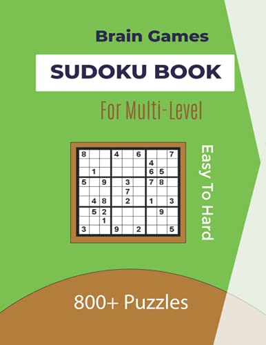 800+ Brain Games Sudoku Book for Multi-Level.: 300 Sudoku Puzzles 300 ...