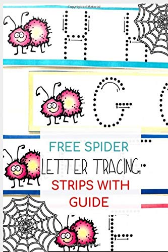 free spider letter tracing with guide: Preschool Practice Handwriting ...