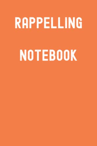 Rappelling Notebook: Temptatious Tangerine Matte Finish Lined Journal ...