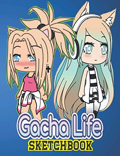 Gacha life Sketchbook: 8,5x11 Anime Sketchbook for Drawing Sketching ...