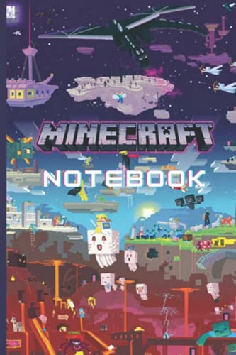 MINECRAFT NOTEBOOK: Wide Ruled Writing Notebook For Boys And Girls, 100 ...