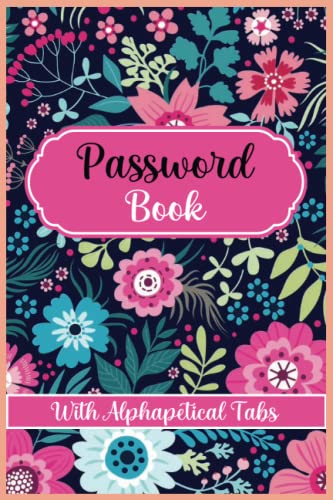 Password Book with Alphabetical tabs: Password Logbook, Password ...