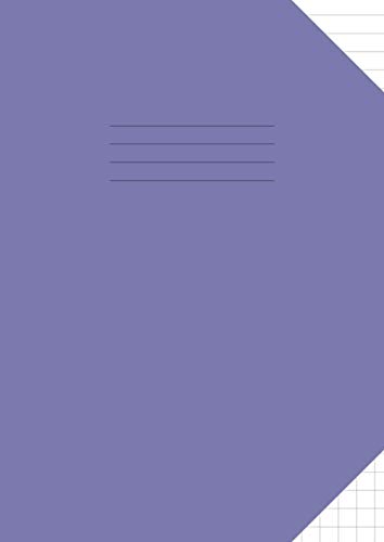 A4 Exercise Book Lined and Squares: 10mm Top Half Ruled Bottom Half ...
