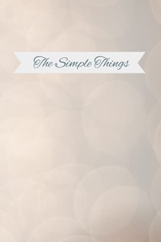 The Simple Things: Gratitude and thoughts journal by Simple Solutions ...