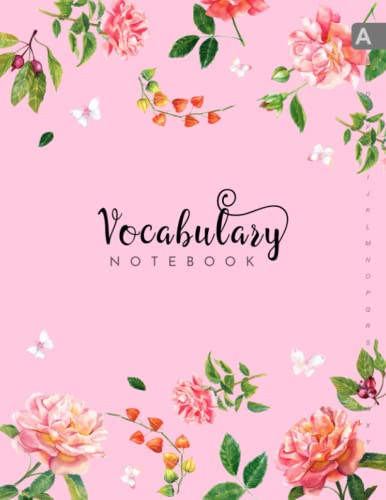 Vocabulary Notebook: 8.5 x 11 Notebook 3 Columns Large | A-Z ...